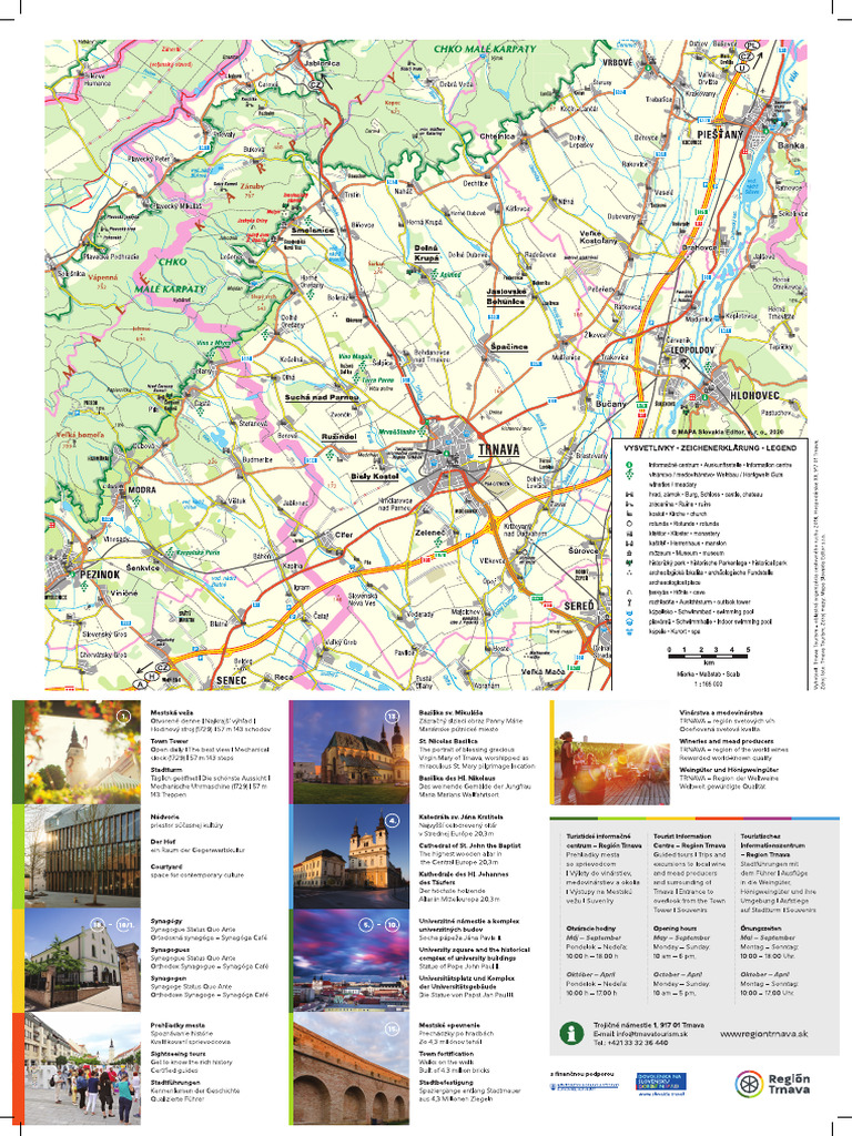 En Map of Region Trnava | PDF