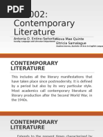 Contemporary Literature: Powerpoint Presentation | PDF | Poetry | Play ...