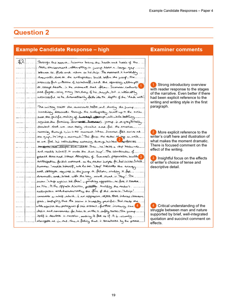High-Scoring Candidate Response Analysis | PDF | Human Communication