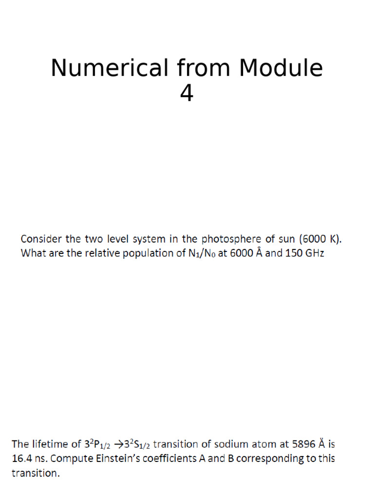 32 Revision_Module 5 Numericals 27-11-2024 | PDF