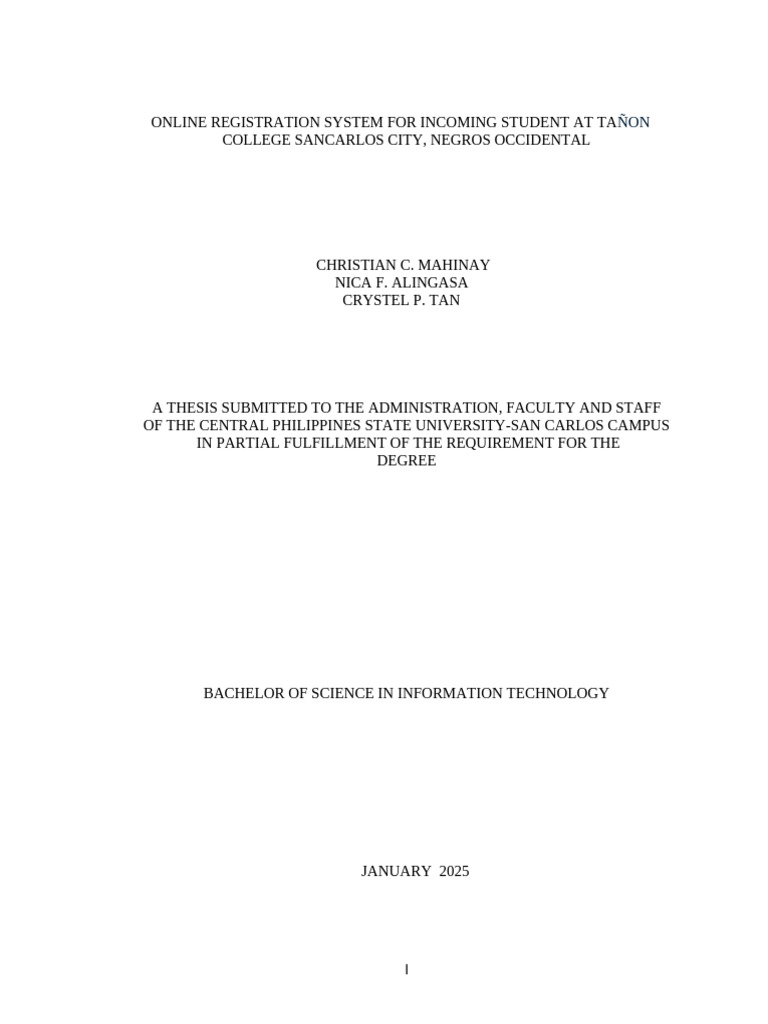 Cover Page Registration | PDF
