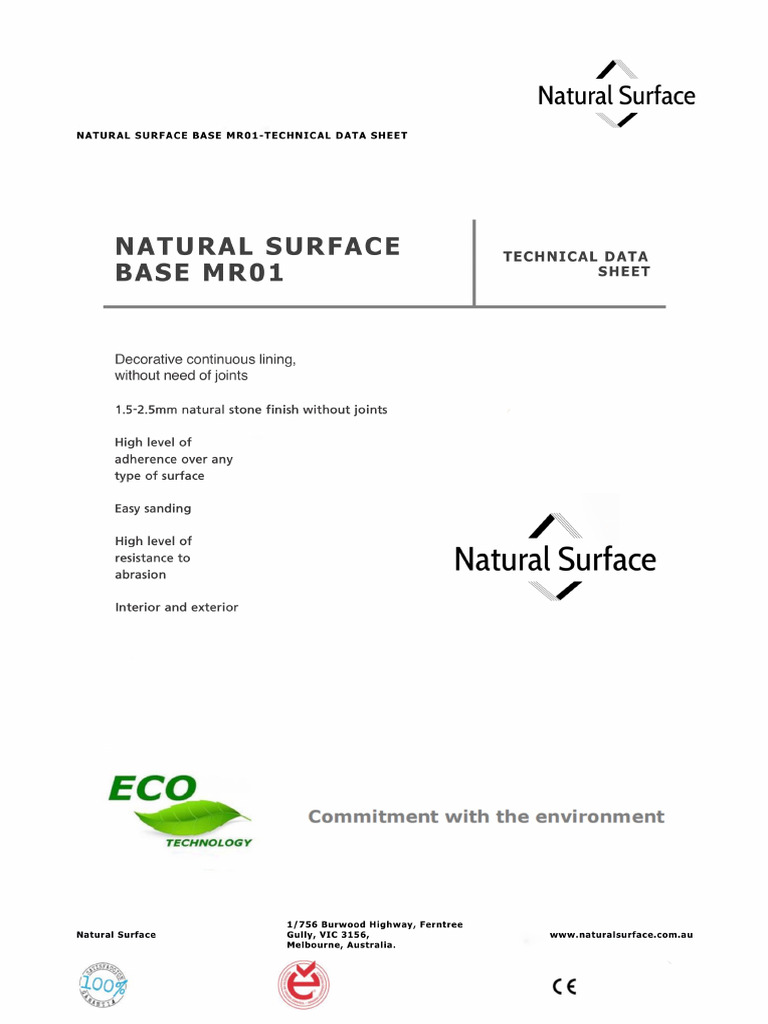 T.D.S. Base Mr01 Naturalsurface | PDF