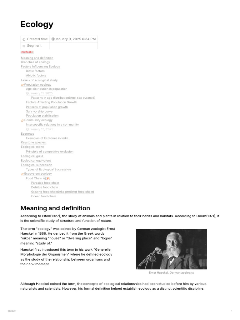 Ecology | PDF | Ecology | Soil