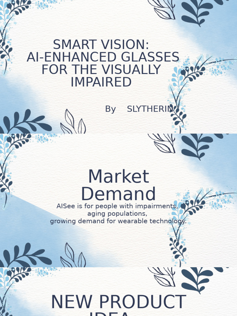 AI-Enhanced Glasses for the Visually Impaired | PDF | Glasses | Advertising