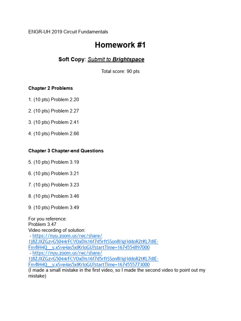 Homework #1: Soft | PDF