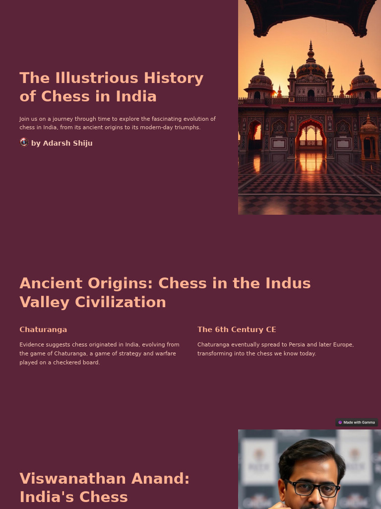 The Illustrious History of Chess in India | PDF | Chess | Sports