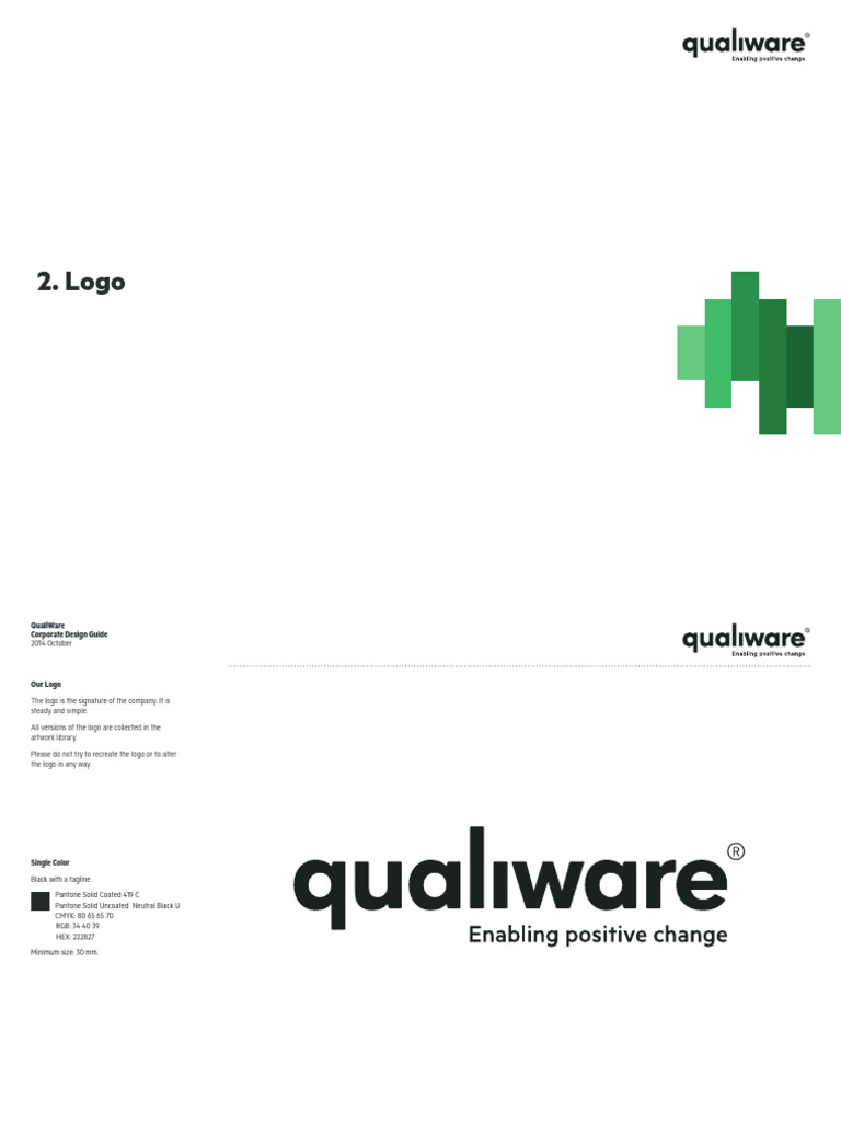 QualiWare Corporate Design Guide CH 2 Logo | PDF | Logos | Brand