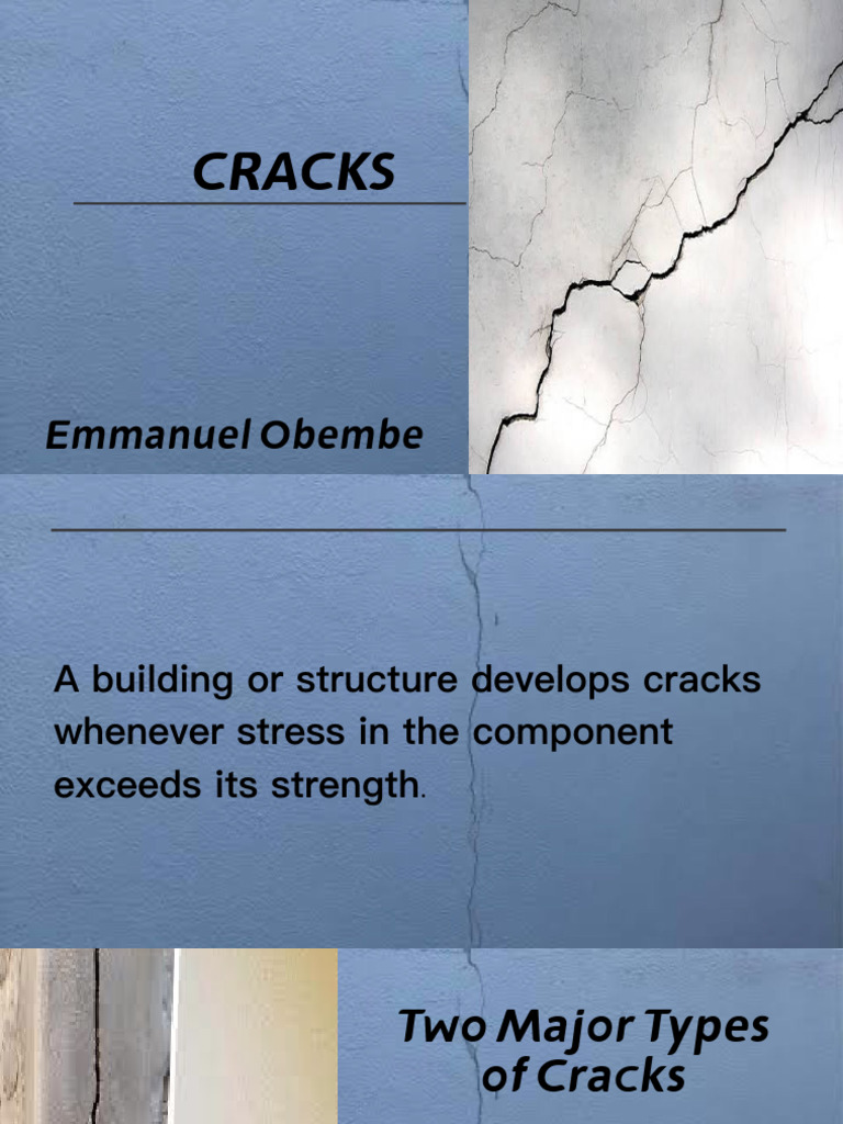 Structural vs Non-Structural Cracks Explained | PDF