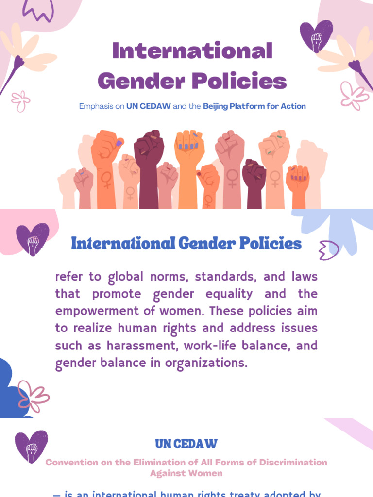 Global Gender Equality Policies Overview | PDF | Gender Studies ...