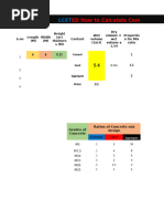 PCC MIX M15 (Calculation Sheet) | PDF