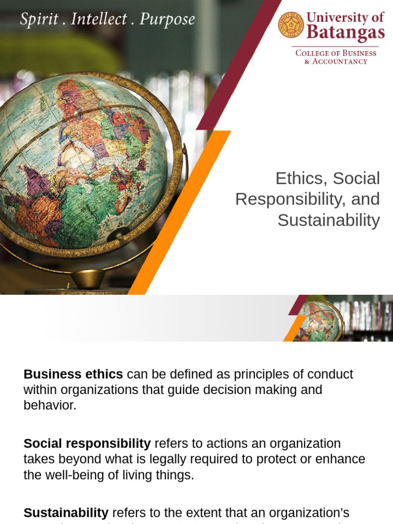 Ethics Social Responsibility and Sustainability | PDF | Business Ethics ...