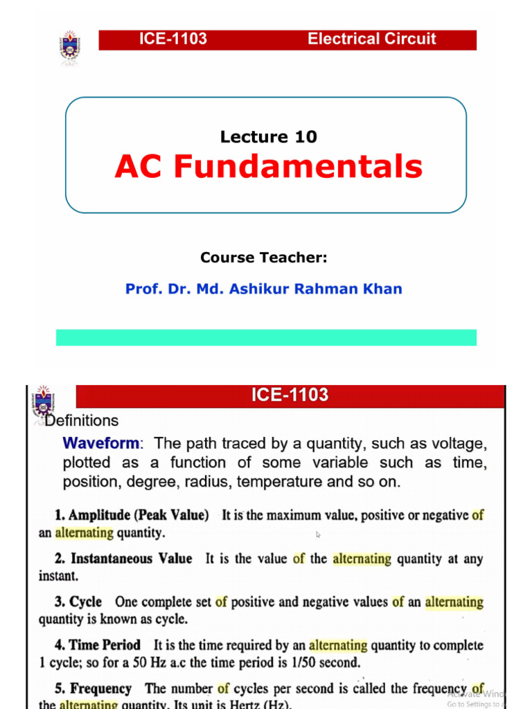 L10-AC Fundamentals | PDF