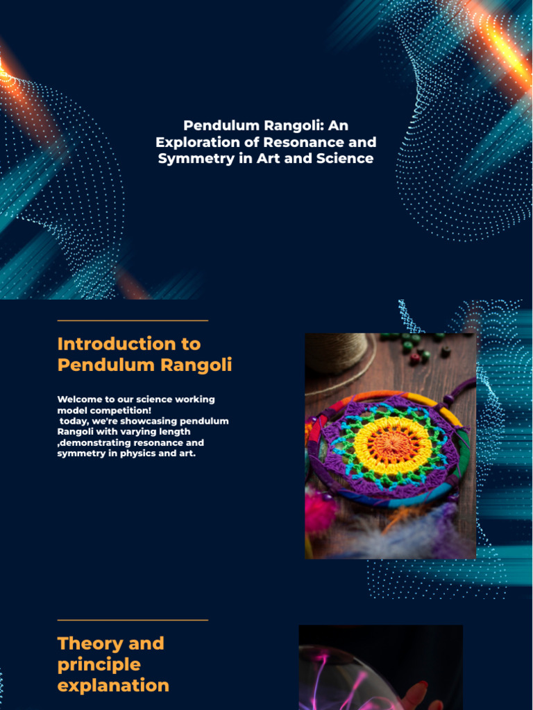 Science Meets Art: Pendulum Rangoli | PDF