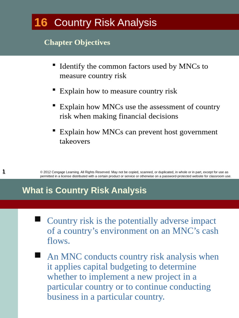 Country Risk Ifm11e - ch16 | PDF | Risk | Inflation