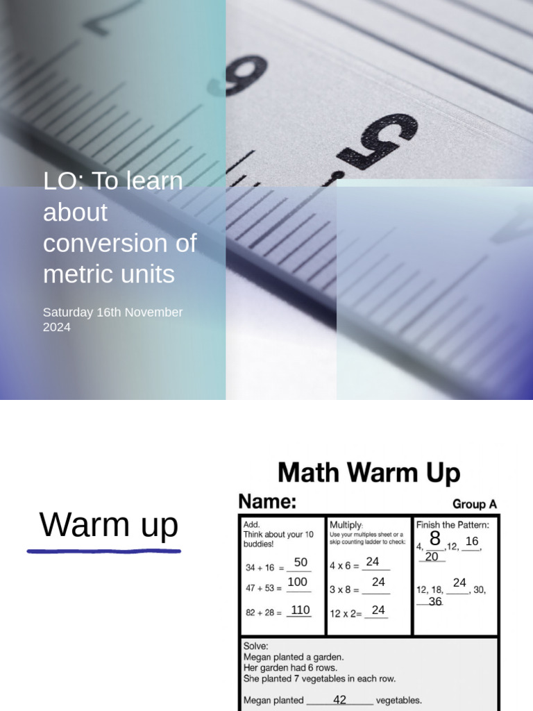Metric Unit Conversion Guide | PDF | Litre | Metrology