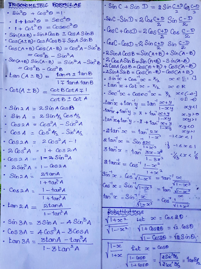 Formula Sheet | PDF Formula Sheet | PDF