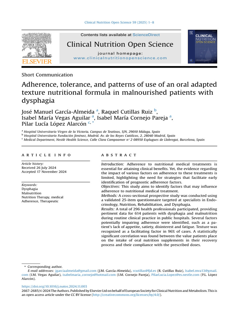 Adherence, Tolerance, and Patterns of Use of An Oral Adapted | PDF ...