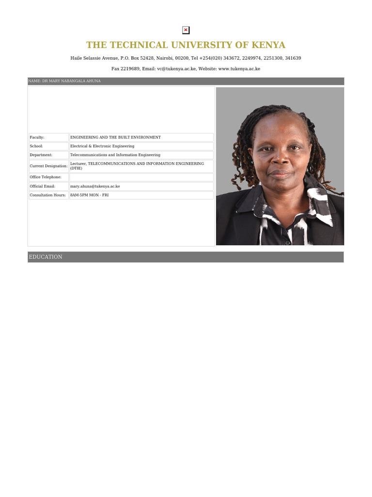 DR MARY NABANGALA AHUNA | PDF | Satellite | Wireless
