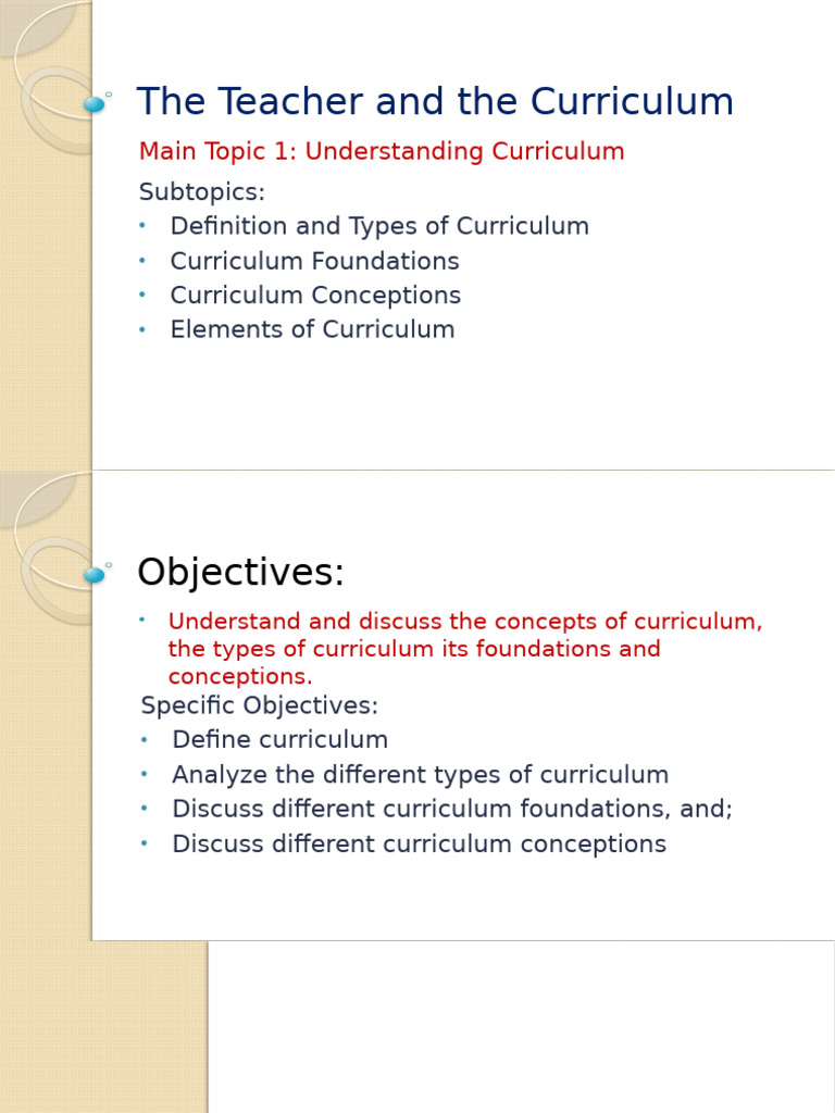 Topic 1 - Understanding Curriculum | PDF | Curriculum | Learning
