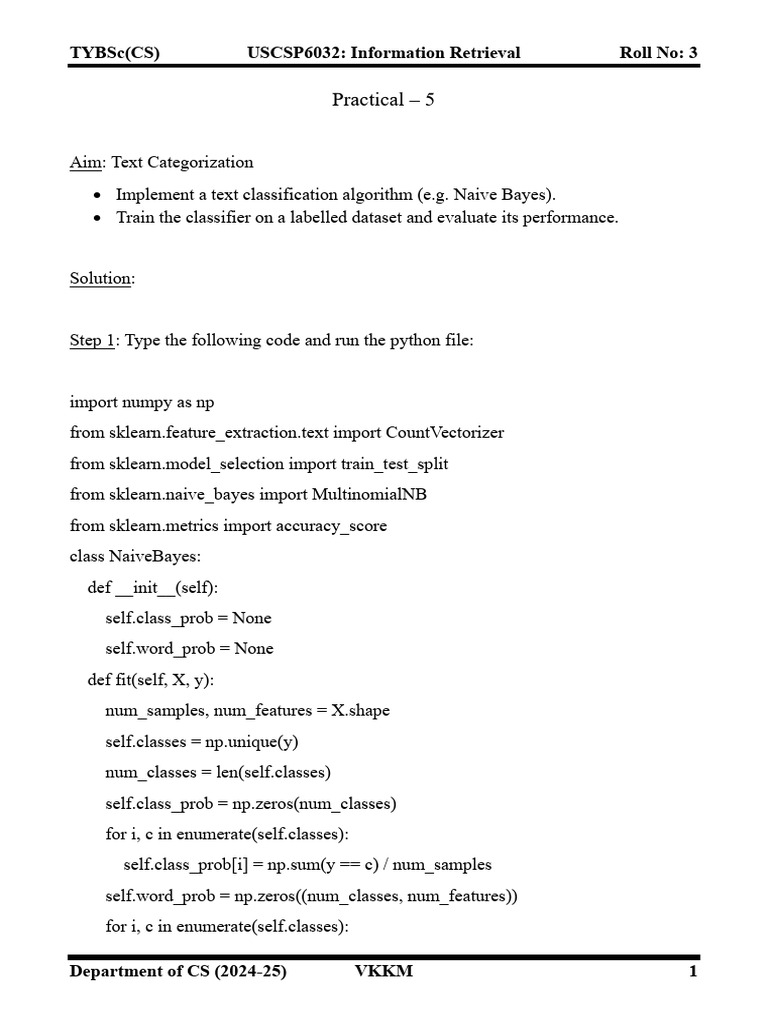 Irprac5 Pdf Statistical Classification Algorithms And Data Structures