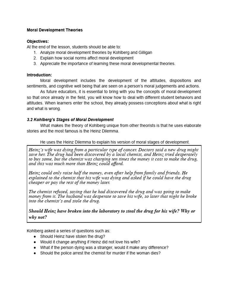 Moral Development Theories | PDF | Social Psychology | Psychology