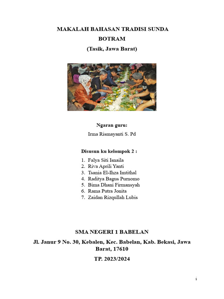 Makalah Botram | PDF