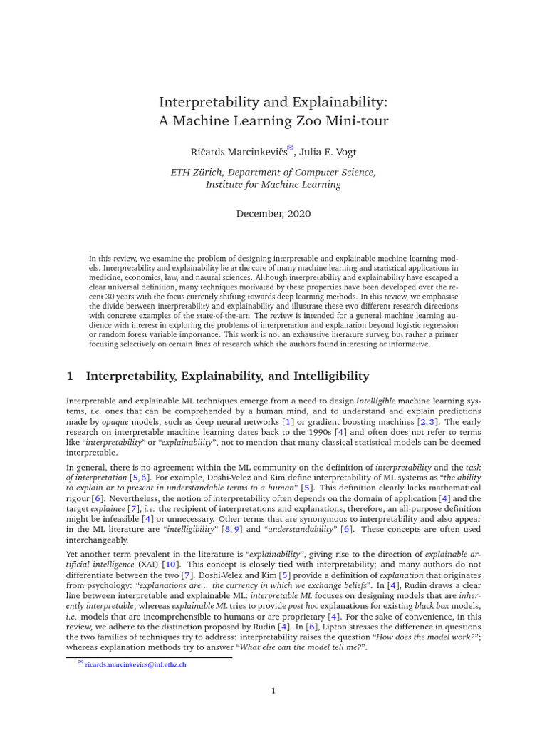 Interpretability and Explainability A Ma | PDF | Machine Learning | Cognition