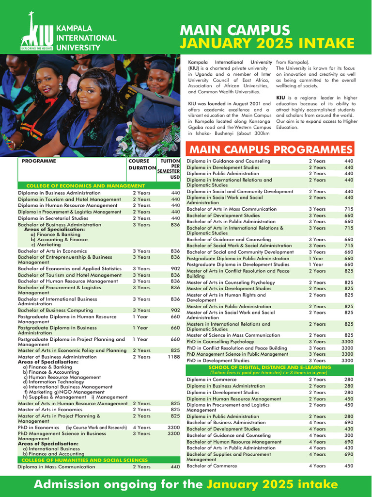 KIU Courses and Fees Structure 2025 | PDF | Bachelor's Degree | Engineering