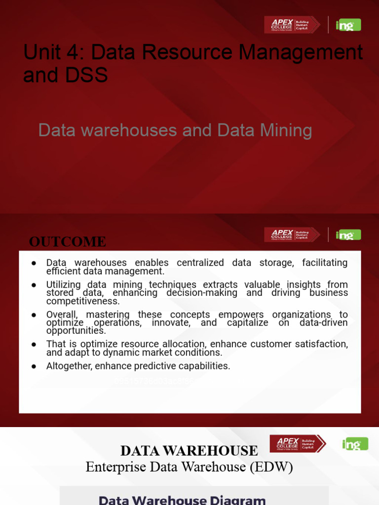 Unit4.3 Datawarehousesanddatamining 9d922ec6 3ac3 460f 91d0 Cadde45958f7 177231 | PDF | Data ...