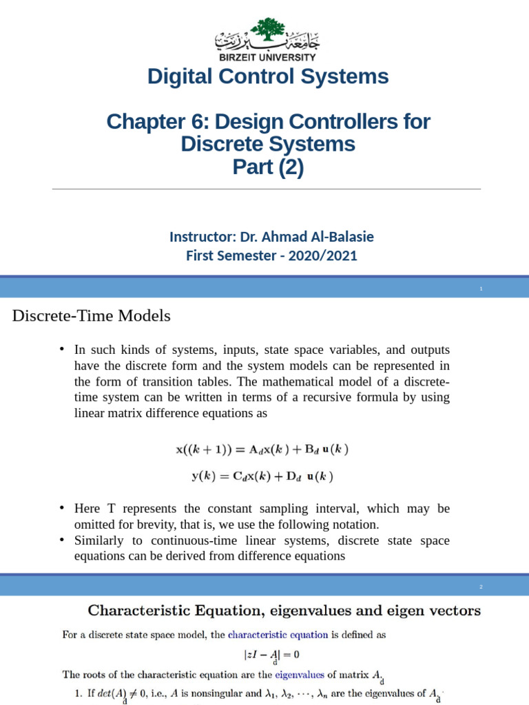 DCS 9 v2 (1) | PDF | Control Theory | Eigenvalues And Eigenvectors