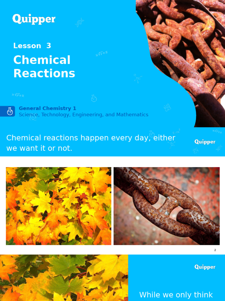 Introduction To Chemical Reaction | PDF | Chemical Reactions | Chemical ...