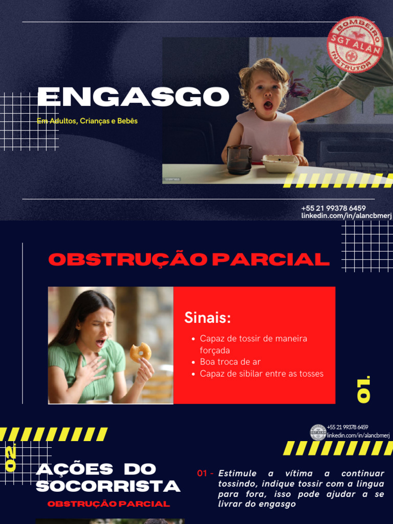 Guia de Primeiros Socorros para Engasgo | PDF