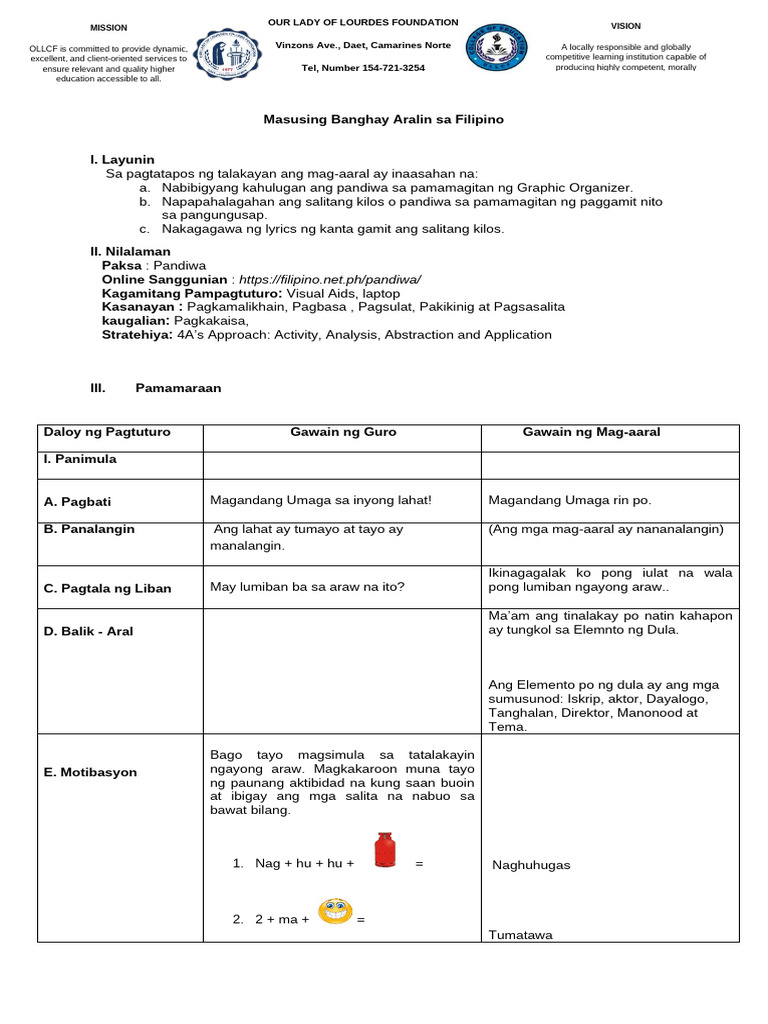 banghay-sa-filipino-final-Copy (5) | PDF