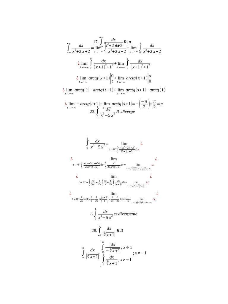 Problemas Integrales Unidad 3 | PDF