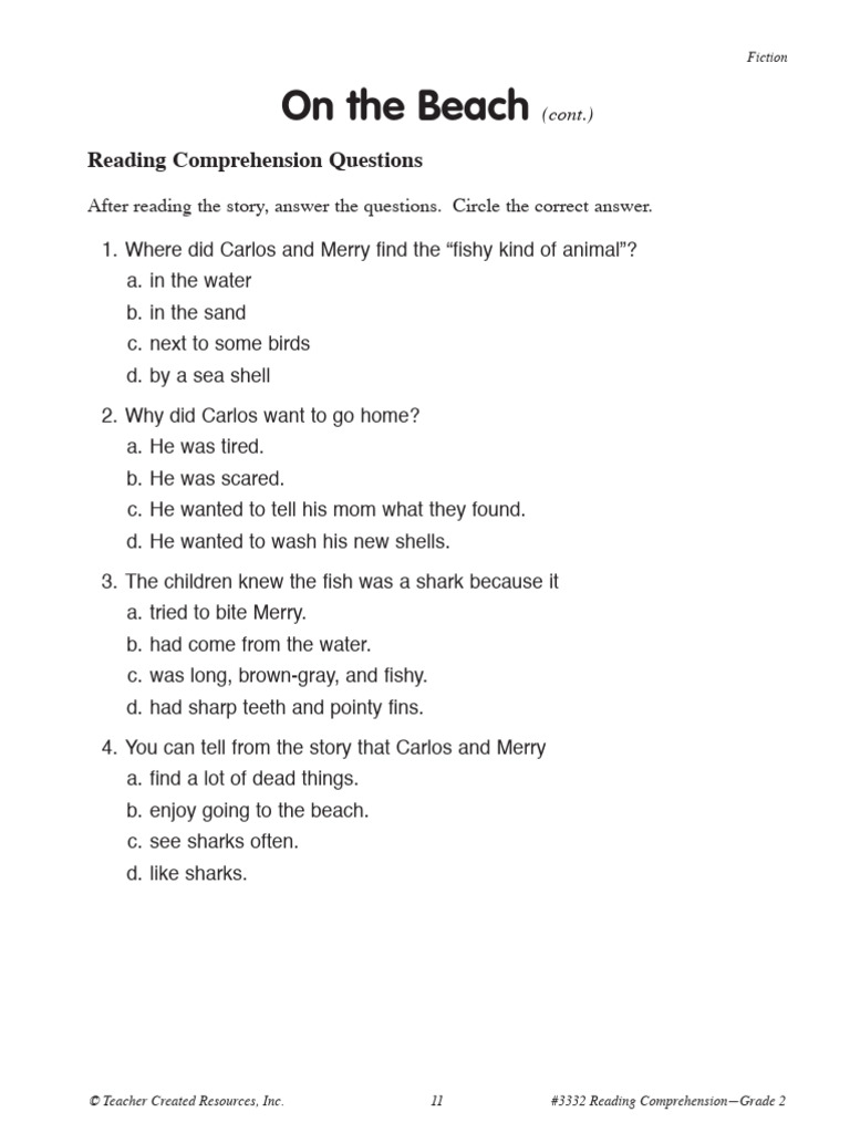 Reading Comprehension Grade 2 Standard E-Book | PDF