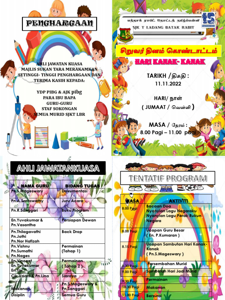 Buku Program Hari Kanak - Kanak | PDF