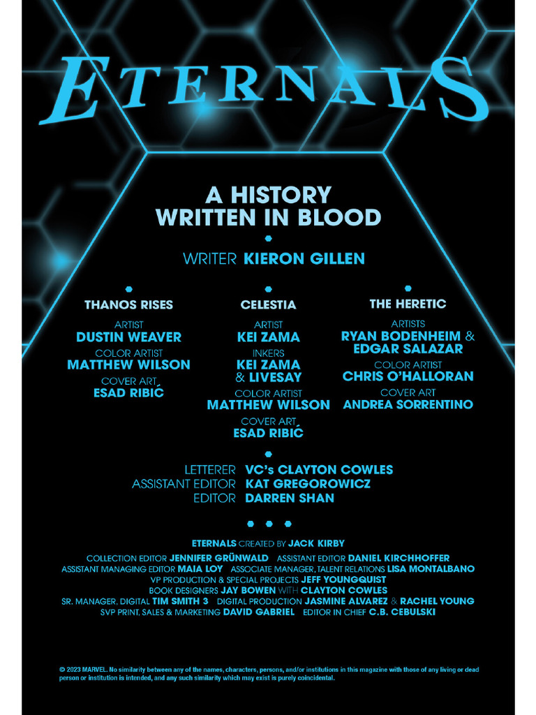 Eternals - A History Written in Blood (2023) (Digital) | PDF