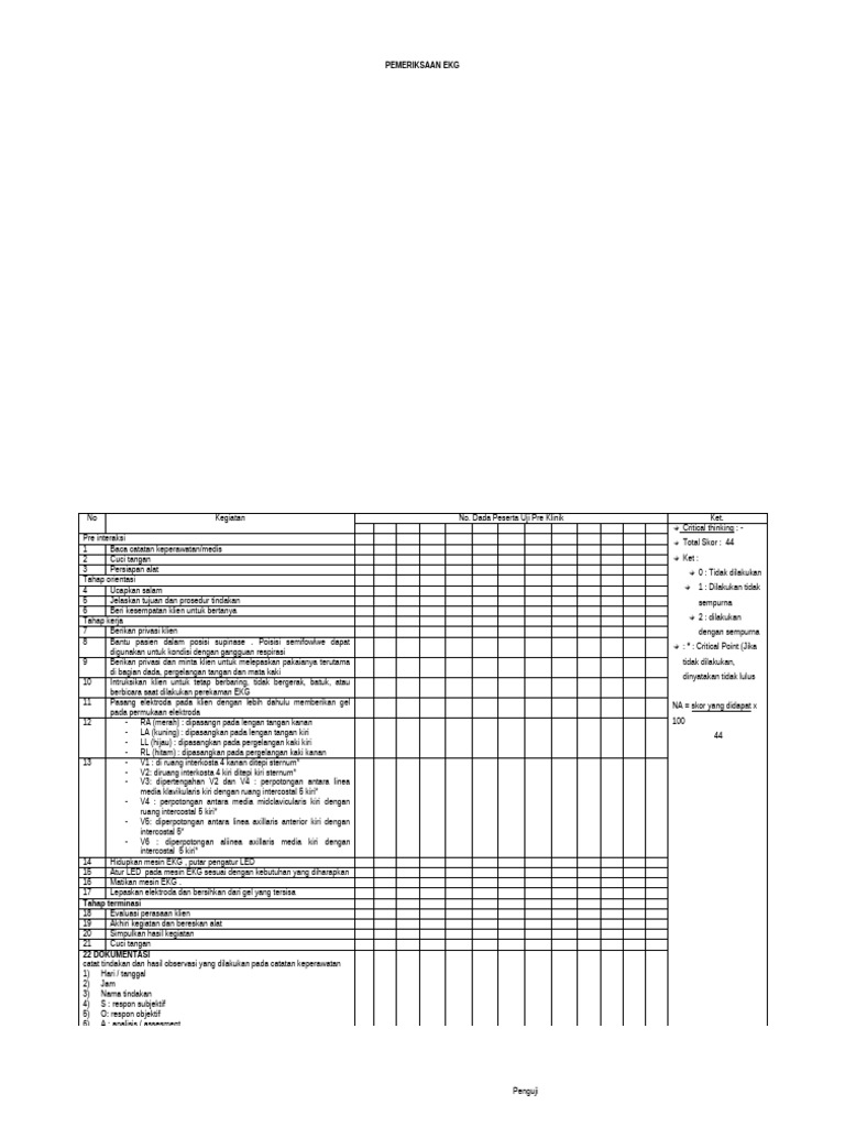 PEMERIKSAAN EKG | PDF