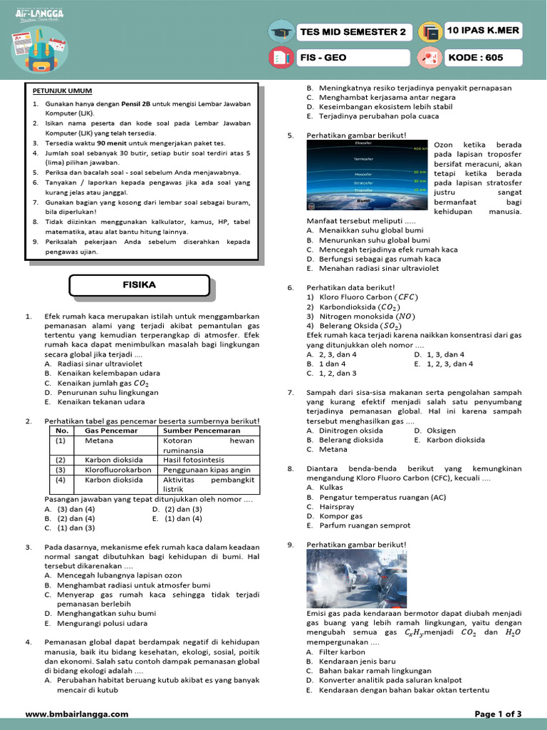 TMS 2 - Fis-Geo - 10 Ipas K.mer (2022-2023) | PDF