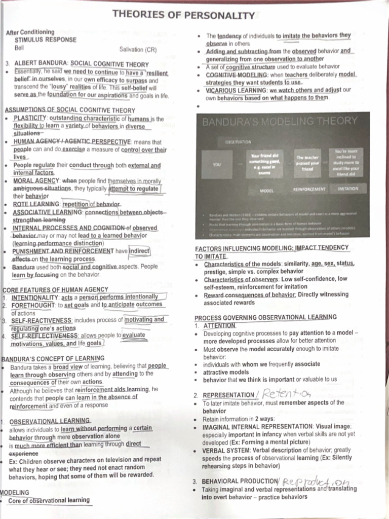 Bandura Rotter and Mischel | PDF