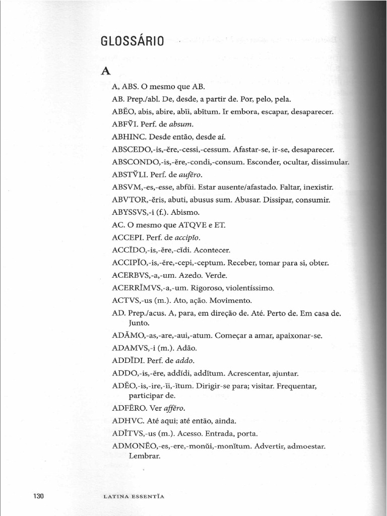 Latim Glossário | PDF