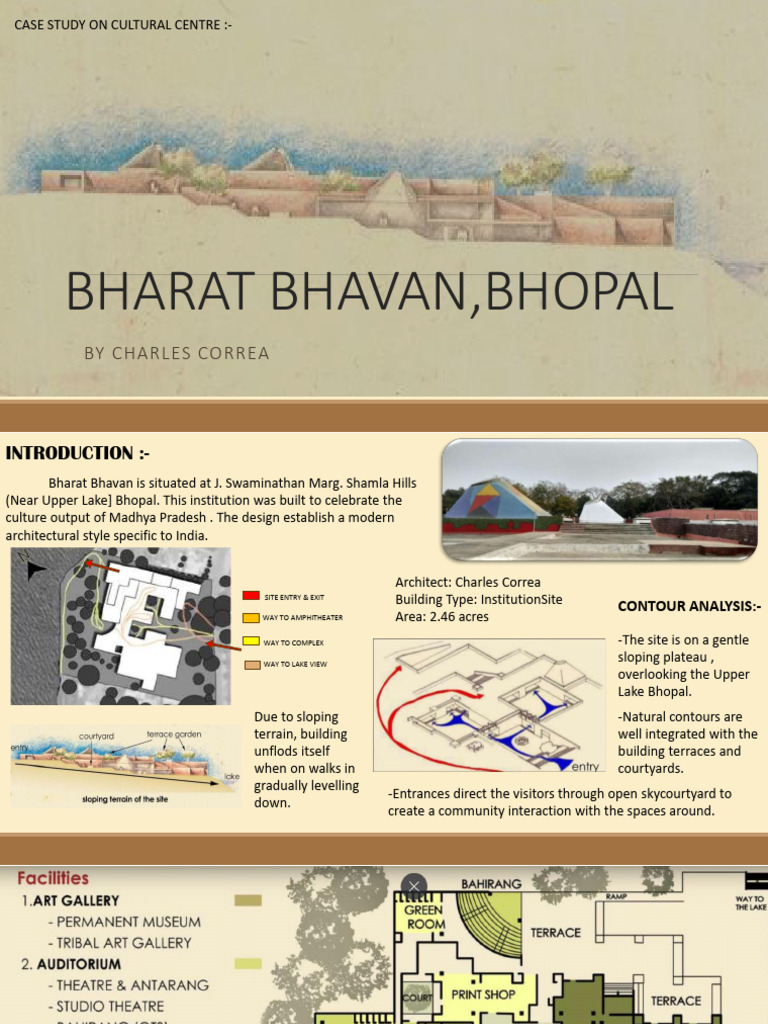 Bharat Bhavan: Cultural Center Case Study | PDF | Buildings And Structures