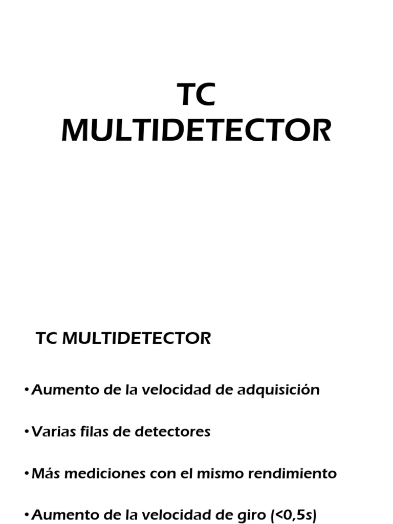 TC Multidetector | PDF