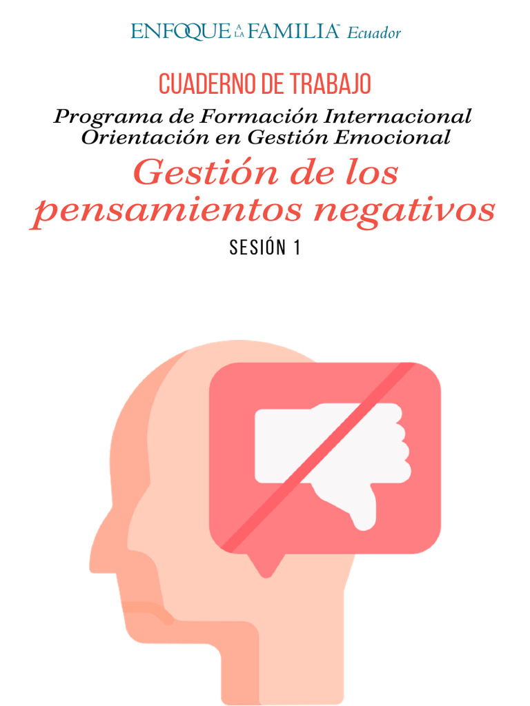 Orientaci N Gesti N Emocional Sesi N 1 | PDF | Pensamiento | Mal