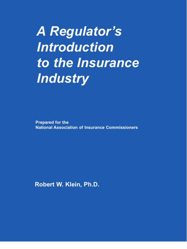 A Regulator's Introduction To The Insurance Industry | PDF | Insurance ...