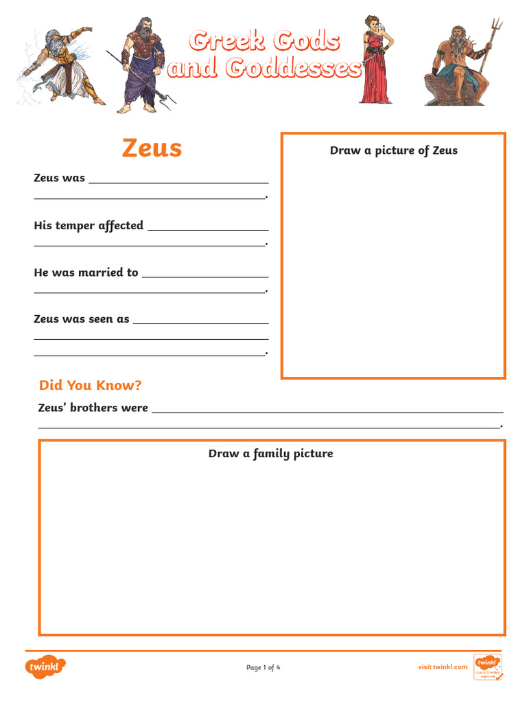 facts greek gods | PDF | Twelve Olympians | Zeus