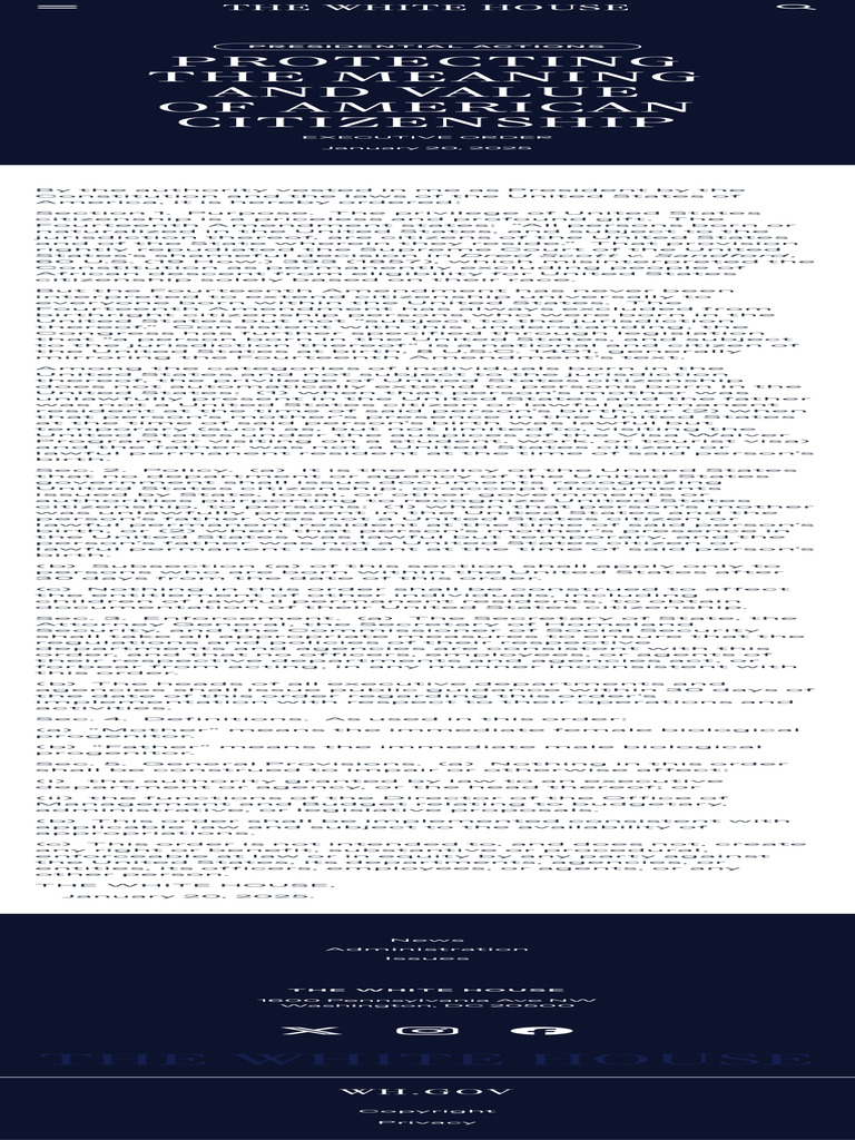 Protecting The Meaning and Value of American Citizenship - The White ...