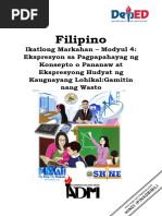Expressions Column Writing Filipino | PDF