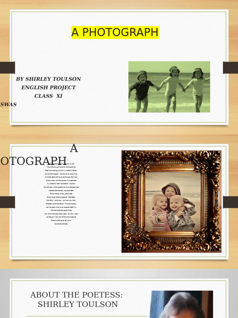 A Photograph | PDF | Poetry