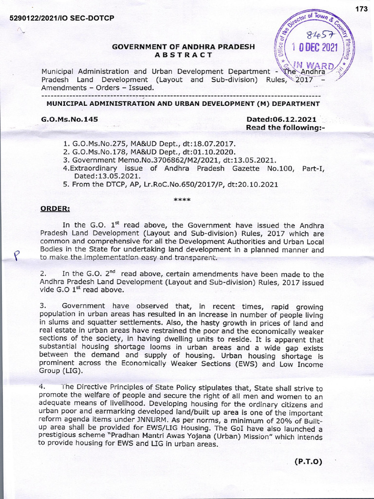 5% Layout EWS Quota | PDF